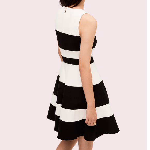 kate spade | Dresses | Kate Spade Stripe Aline Ponte Dress | Poshmark
